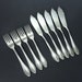 Vintage Silverplate Fish Fork Knife, Set of 9, Continental Silver Fish ...