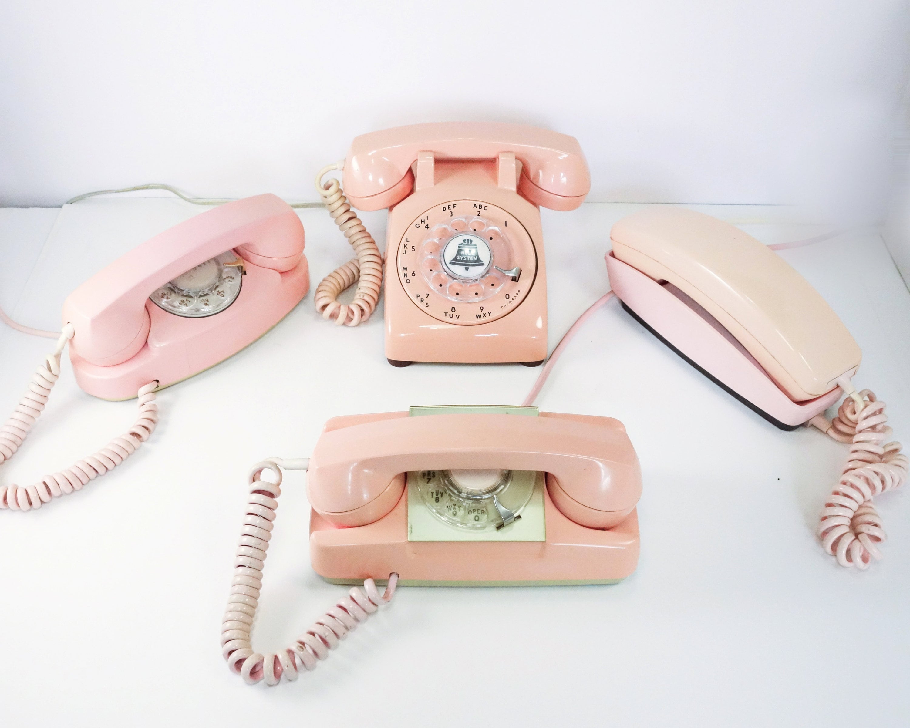 Retro Pink Rotary Phone, Vintage Rare Automatic Electric, Starlite AE ...