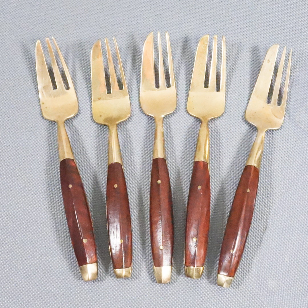 Your Choice Retro Thai Rosewood Bronze Flatware, Mid Century Silverware ...