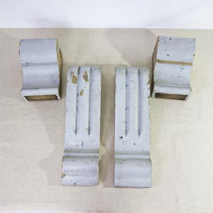 Vintage Victorian Door Trim, Antique Wood Molding, Plinth Block ...