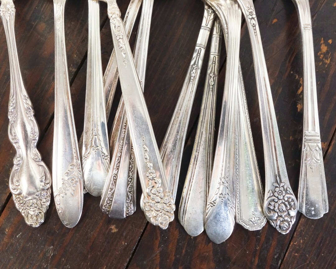 Choice Mismatched Silverplate Silverware, Place Settings 4 Pc, 5 Pc or ...