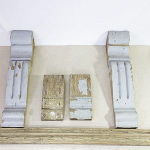 Vintage Victorian Door Trim, Antique Wood Molding, Plinth Block ...