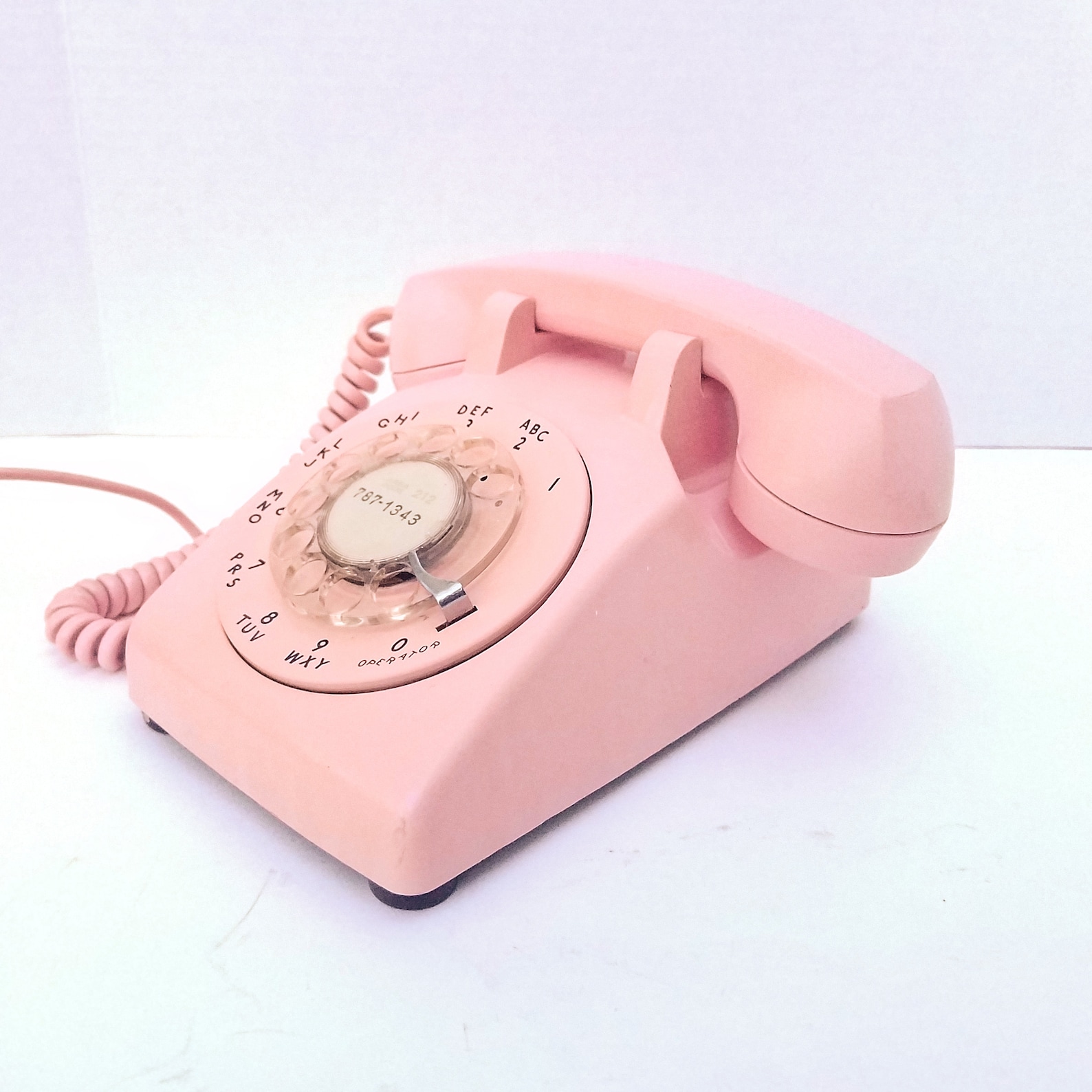 Vintage Pink Rotary Dial Telephone Western Electric Bell - Etsy