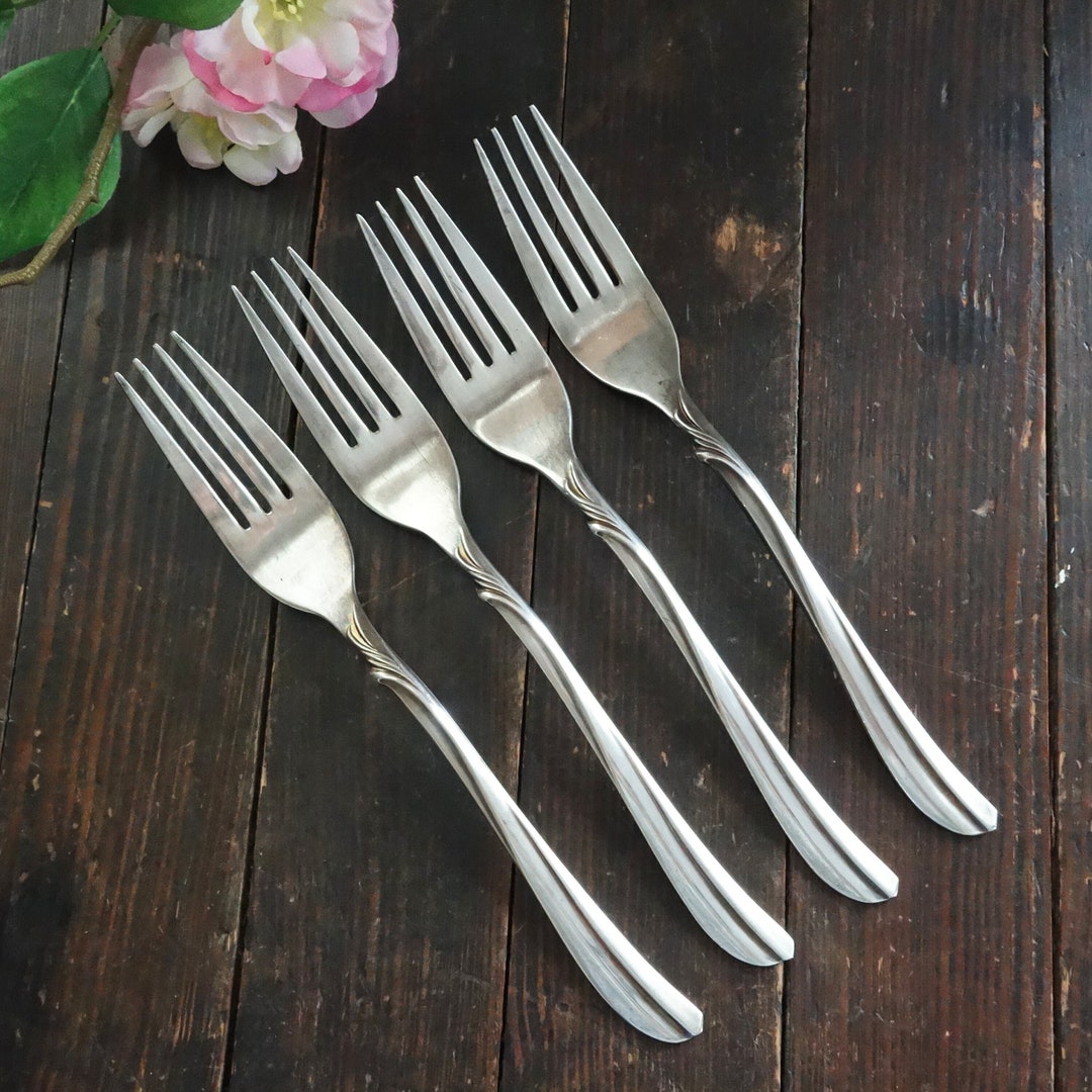 Mid Century Silverplate Forks, Vintage Set of 4, International Radiance ...