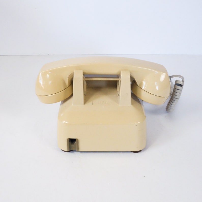 Your Choice Vintage Touch Tone Desk Phone, Retro Beige Push Button ...