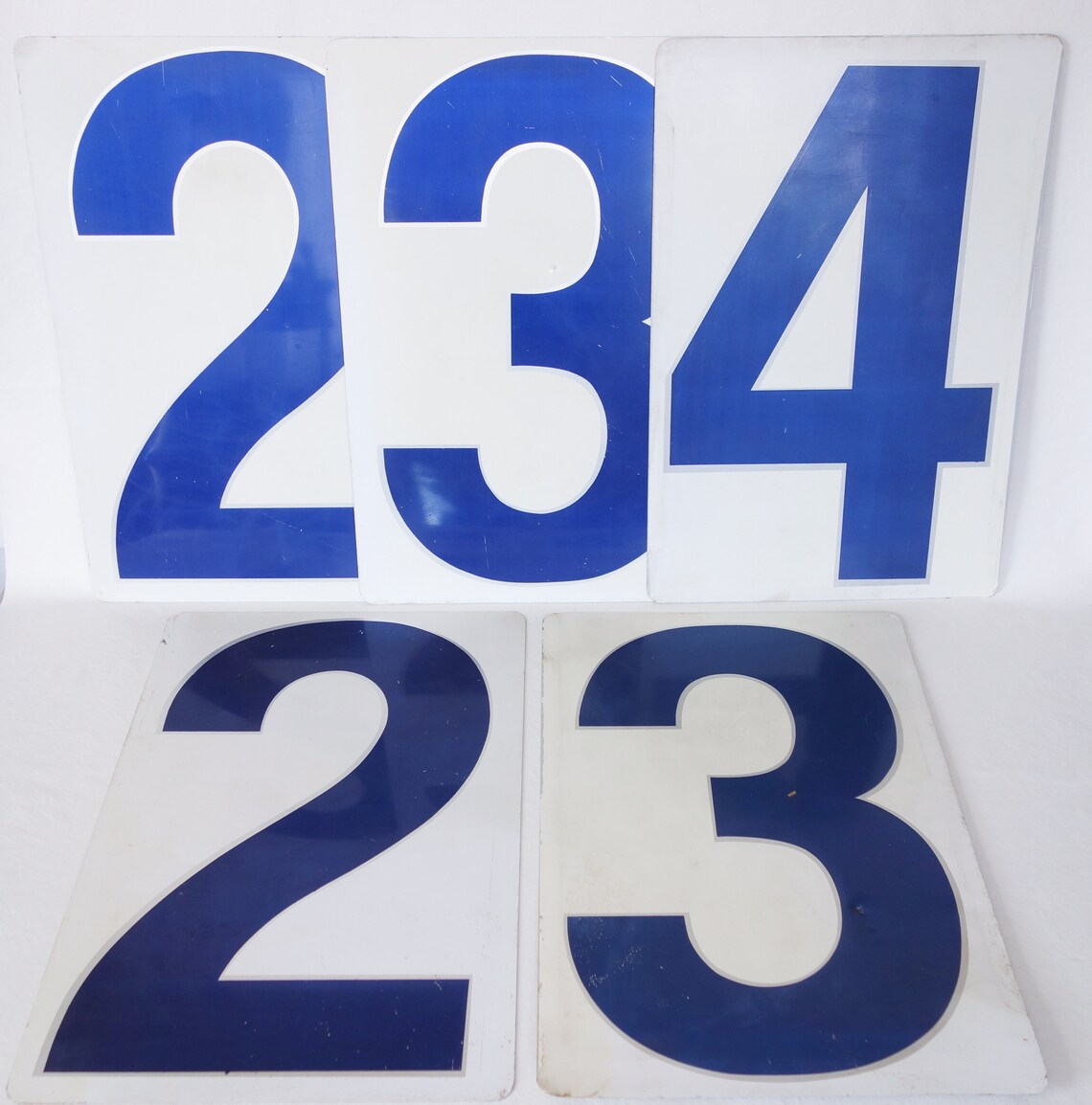 Vintage Metal Gas Station Sign Number Large 18 Inches - Etsy