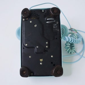 Retro Western Electric Aqua Blue Rotary Dial Phone, Vintage Bell ...