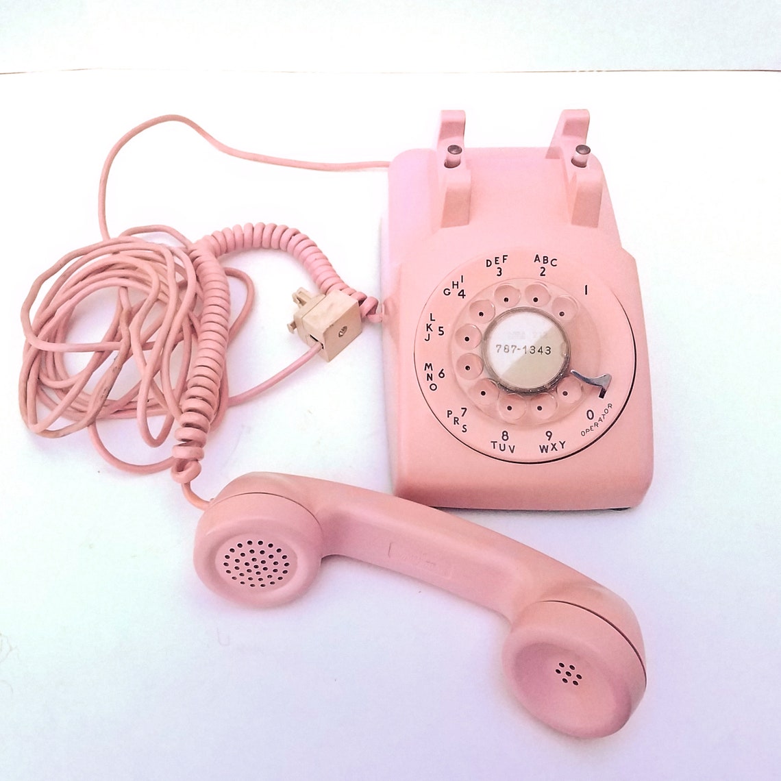 Vintage Pink Rotary Dial Telephone Western Electric Bell - Etsy