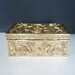 Large Gilt Bronze Dragon Box Flaming Pearl Asian High Relief - Etsy