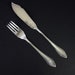 Vintage Silverplate Fish Fork Knife, Set of 9, Continental Silver Fish ...