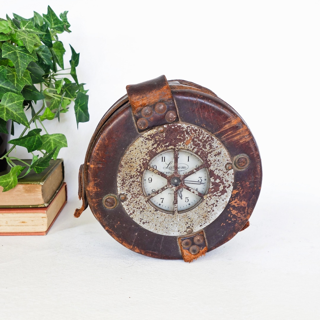 Vintage Watchman's Clock, Lanthem Factory, Unique Industrial Steampunk ...