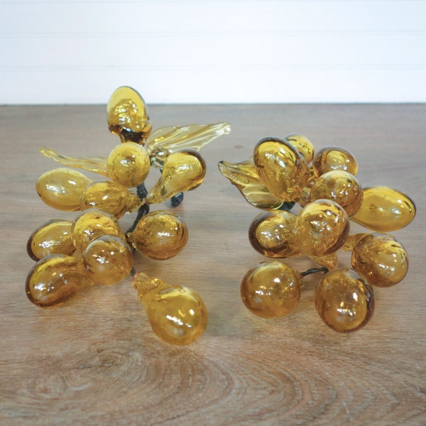 Blown Glass Grapes - Etsy