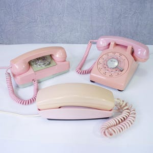Retro Pink Phone, Vintage Rare Automatic Electric, AE Styleline 981 ...