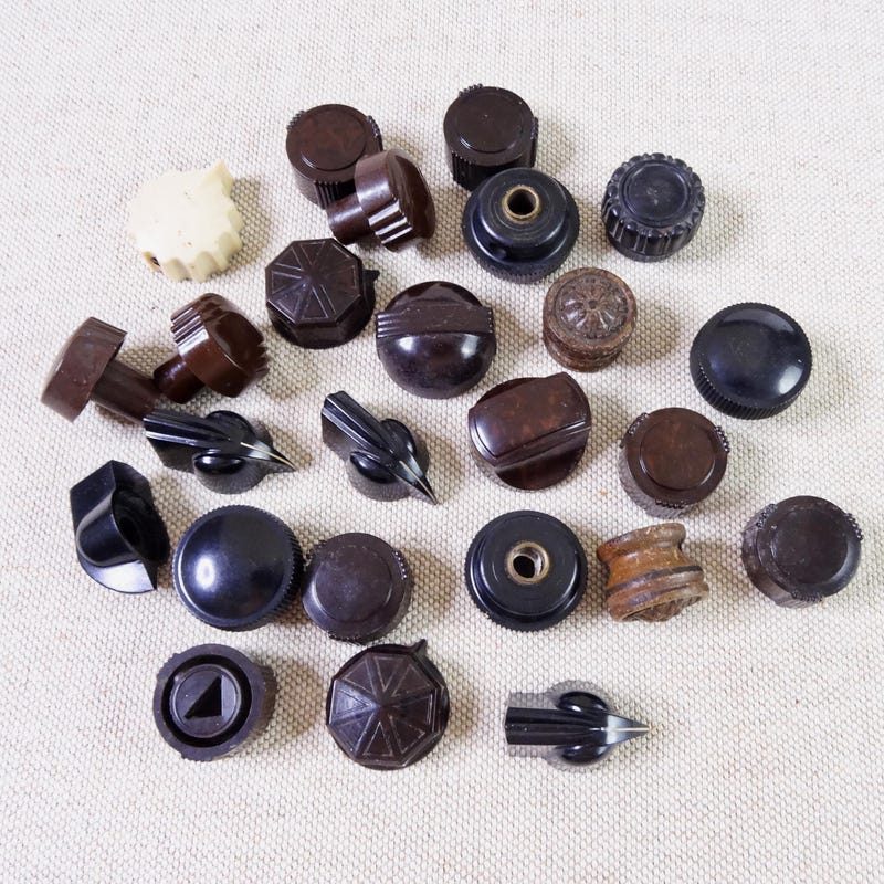 Vintage Radio Knobs - Etsy