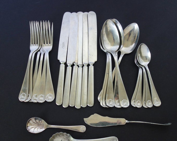 Vintage Silverware Set 26 Piece, Alaska Warranted Nickel Silver ...