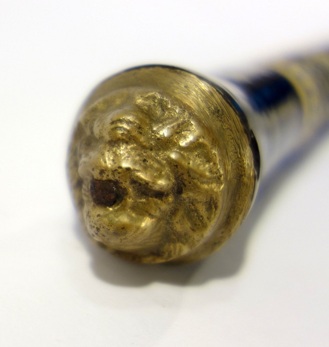 Vintage Swagger Stick with Hidden Dagger Brass Lion | Etsy