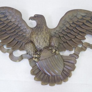 Vintage Large Syroco Eagle Wall Art, Mid Century Americana Wall Decor ...