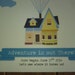 UP Inspired Custom Fingerprint Art Balloon House Print on Recycled Card ...
