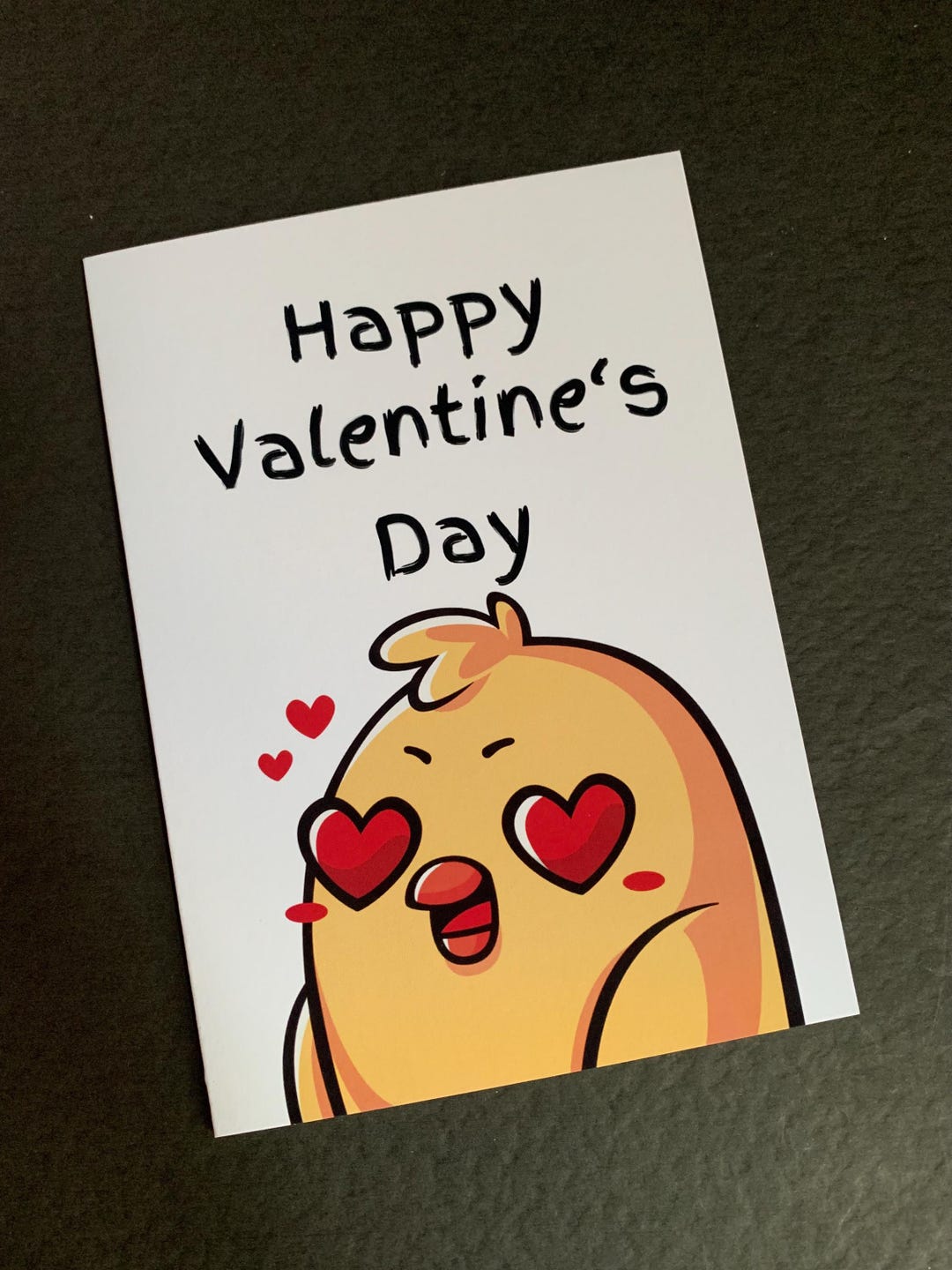 Cute Chick Valentines Day Card, Greeting Card, Valentine's. - Etsy