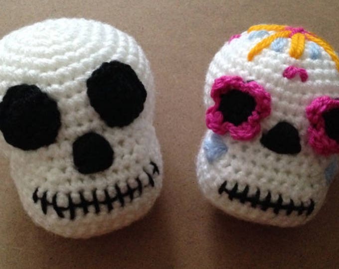 Sugar Skull Mask Crochet Pattern PDF Download Day of the Dead Halloween ...