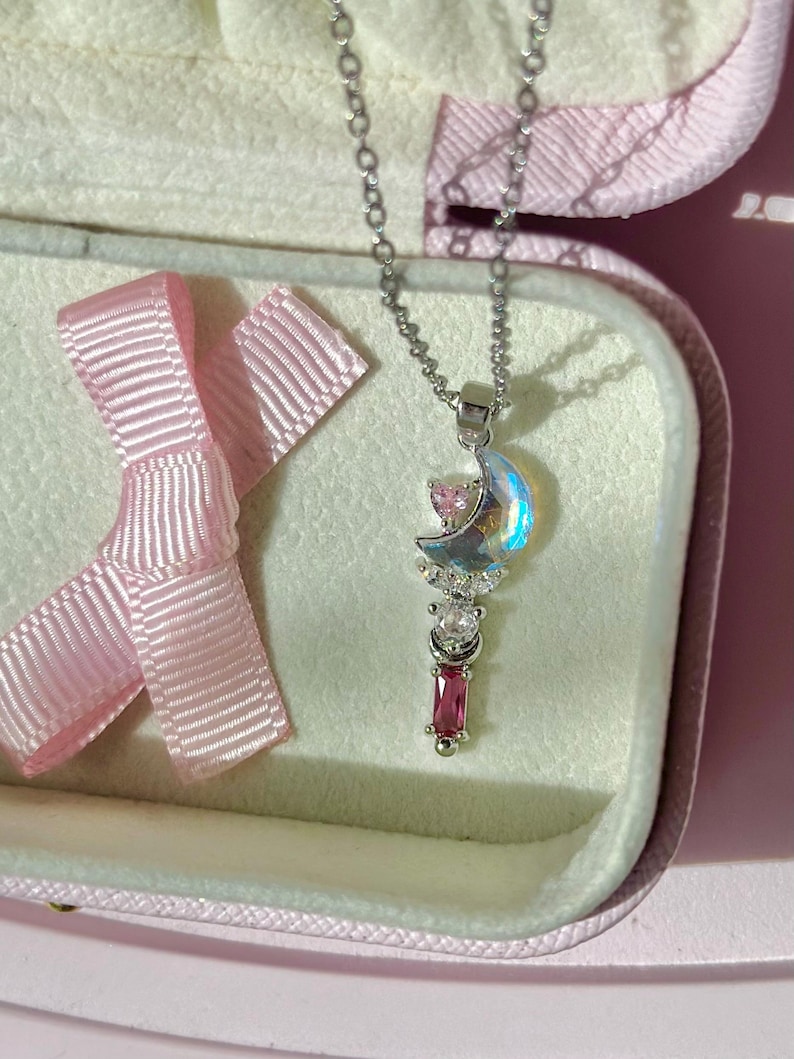 Sailor Moon Crystal Wing Heart Necklace , Stainless Steel Necklace ...
