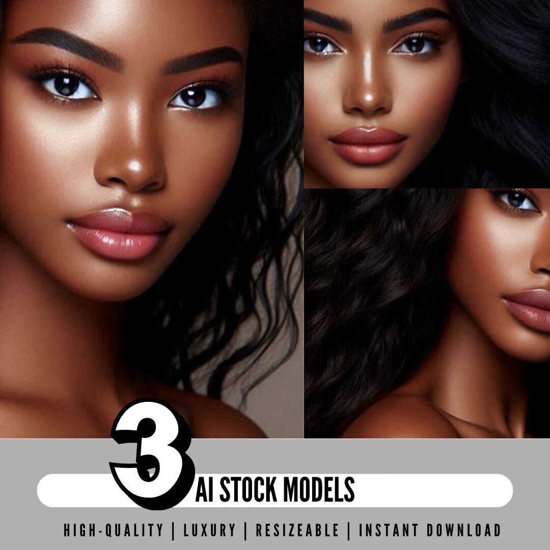 Beauty Stock Models for Websites, Ai-generated Stock Photos, Instant ...