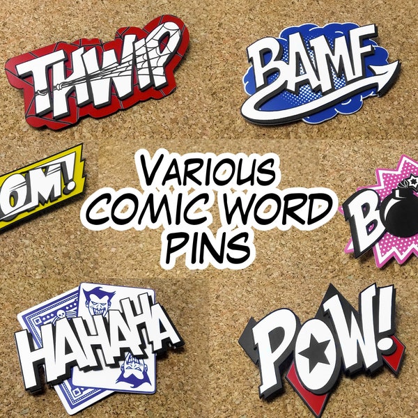 Comic Words - Etsy