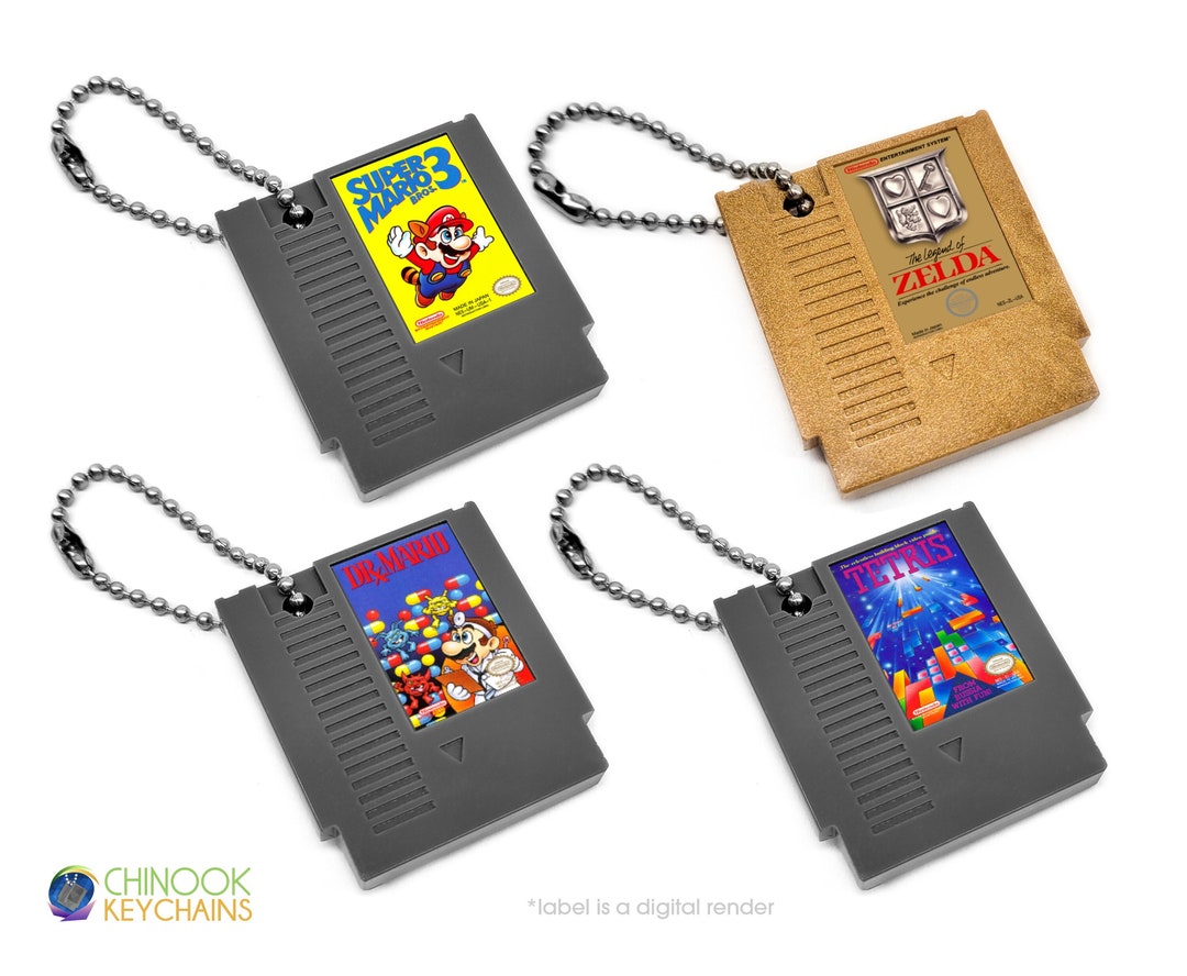 Miniature Nintendo NES Cartridge Keychains - Etsy
