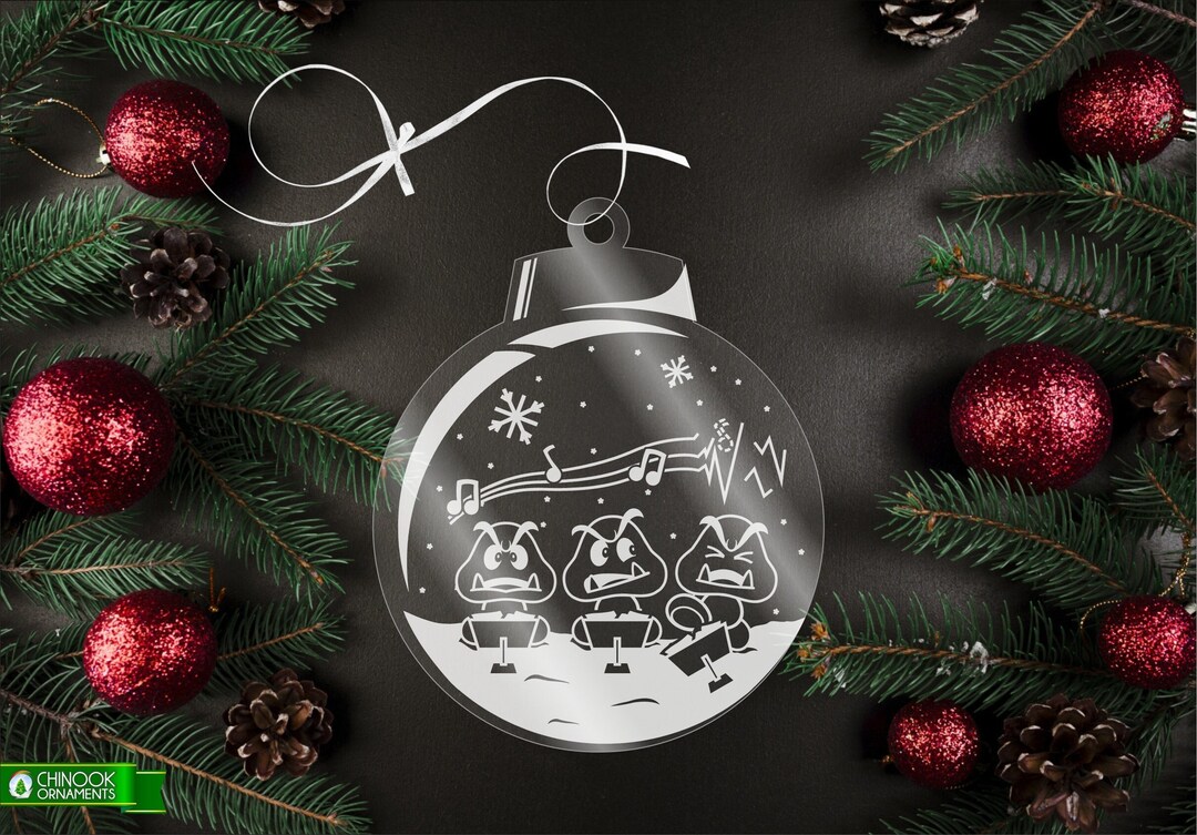 Goomba Choir Mario Christmas Ornament - Etsy UK