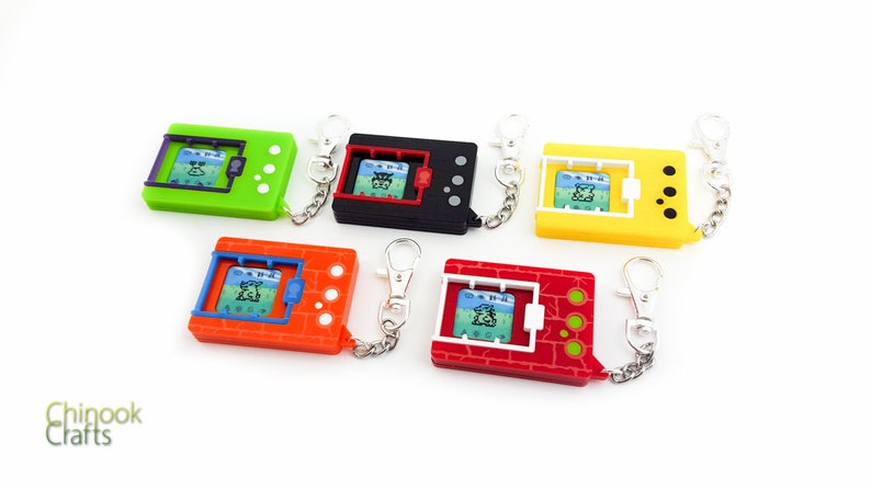 Digimon Virtual Pet Lasercut Keychain - Etsy