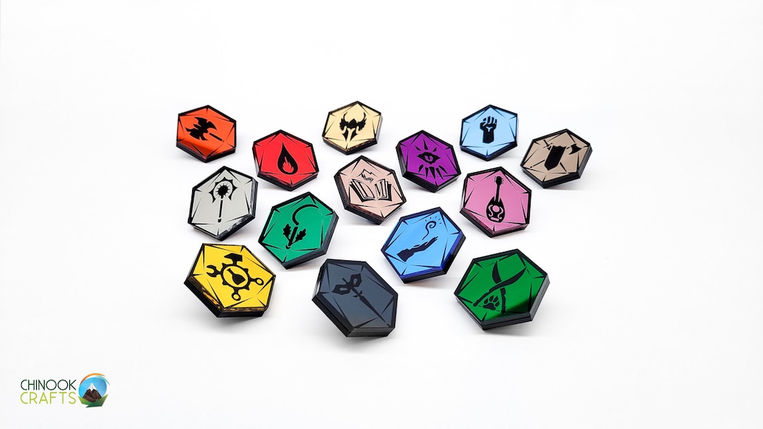Dungeons and Dragons Class Pin Sets D&D - Etsy