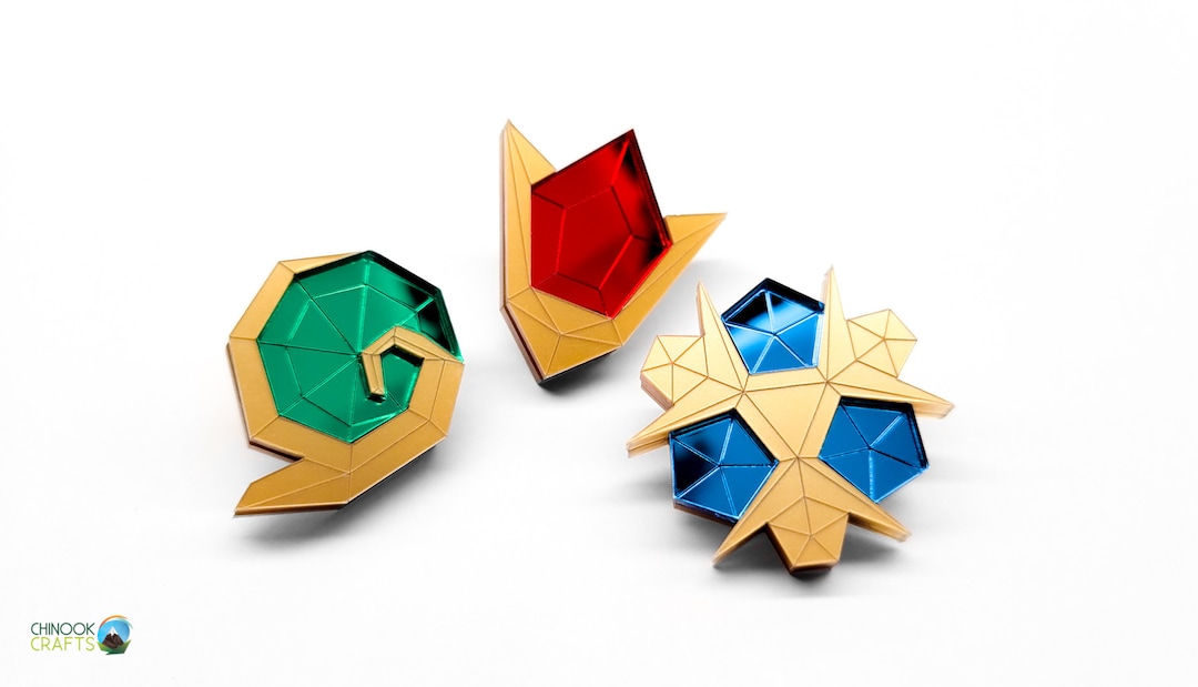 Legend of Zelda Spiritual Stones - Pin or Magnet - Etsy