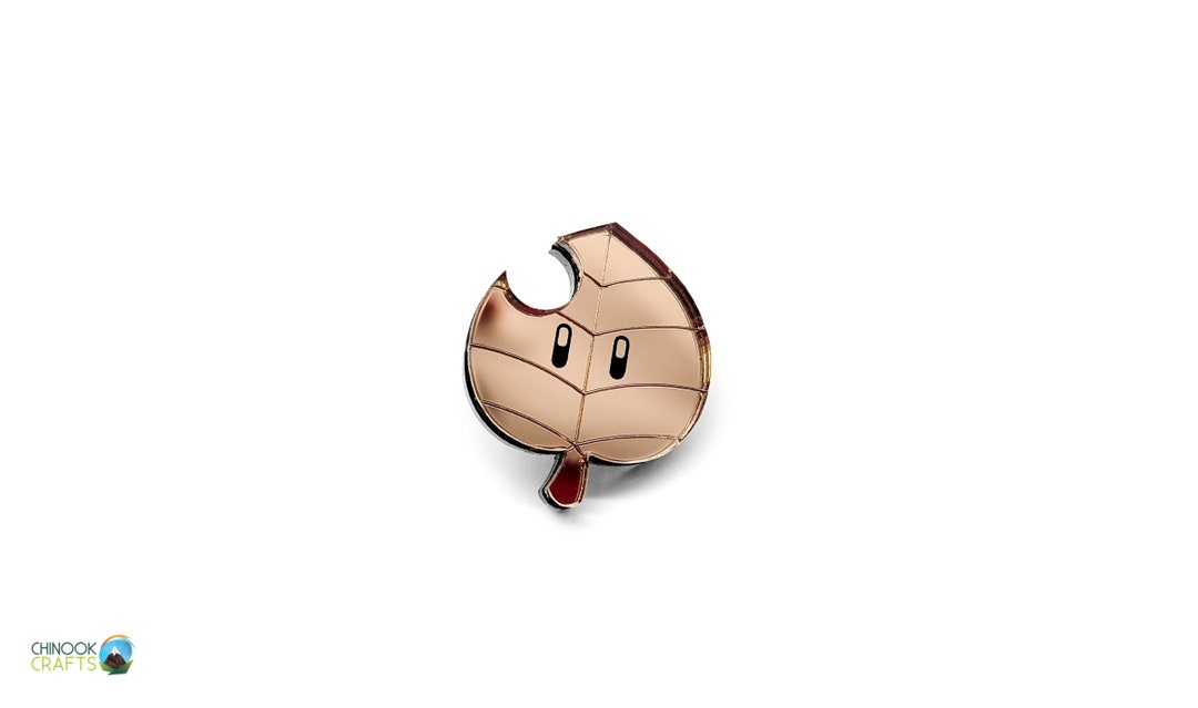 Super Mario Tanuki Suit Leaf Pin - Etsy