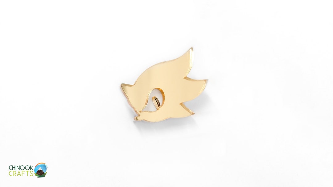 Super Sonic the Hedgehog Laser Cut Pin - Etsy