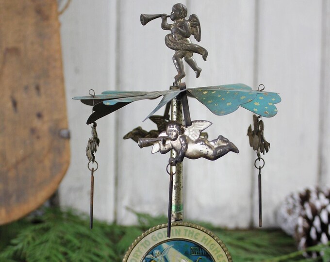 Antique 1900's German Tin Lithograph Christmas Advent Nativity Scene ...