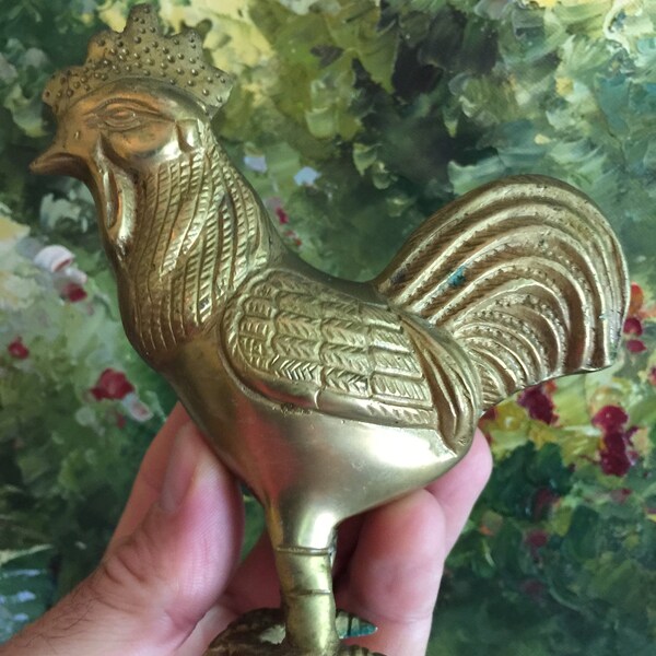 Brass Rooster - Etsy