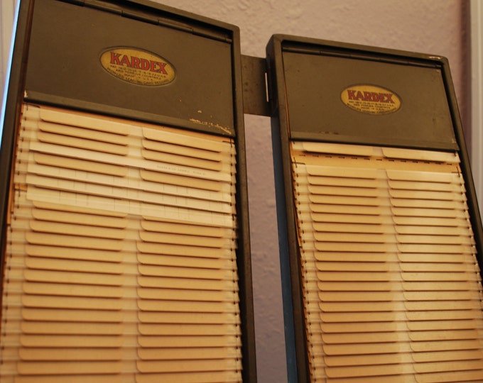 Vintage CARDEX Library File Card Catalog Cabinet Military - Etsy