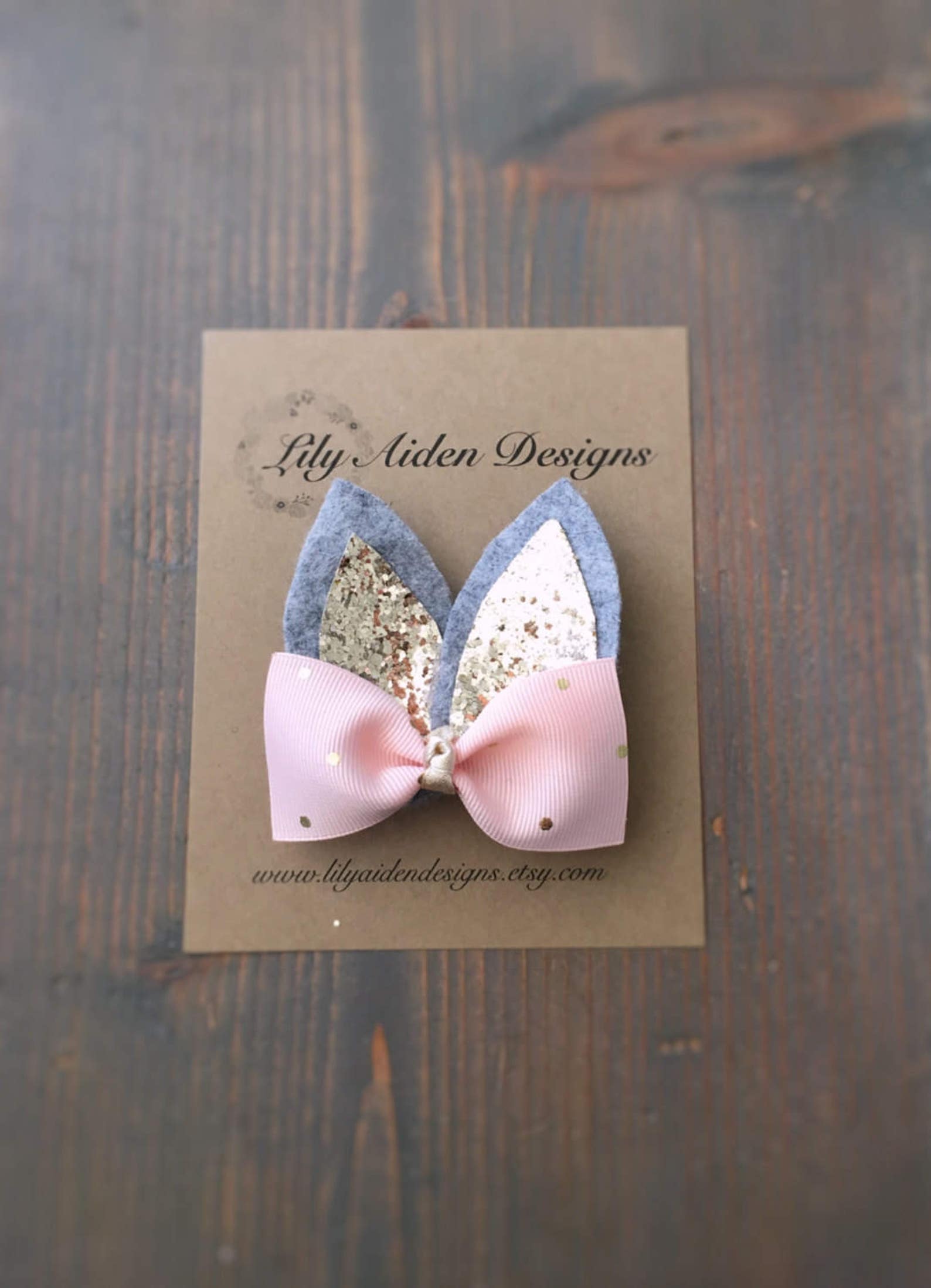 Easter Hair Clip/ Bunny Clip/ Bunny Ear Clip/ Girls Hair Clip - Etsy