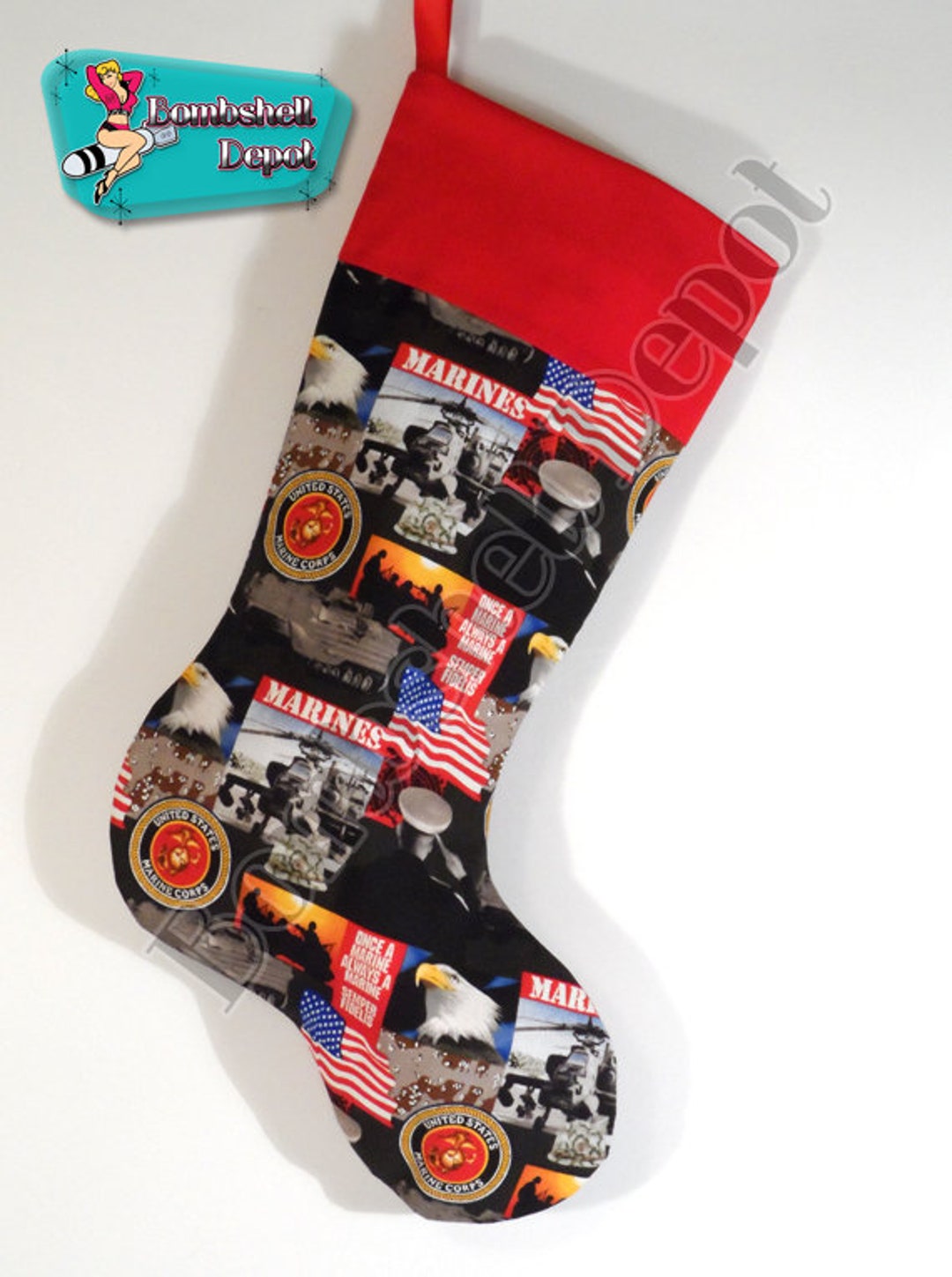 Handmade Marine Fully Lined Christmas Stocking - Etsy