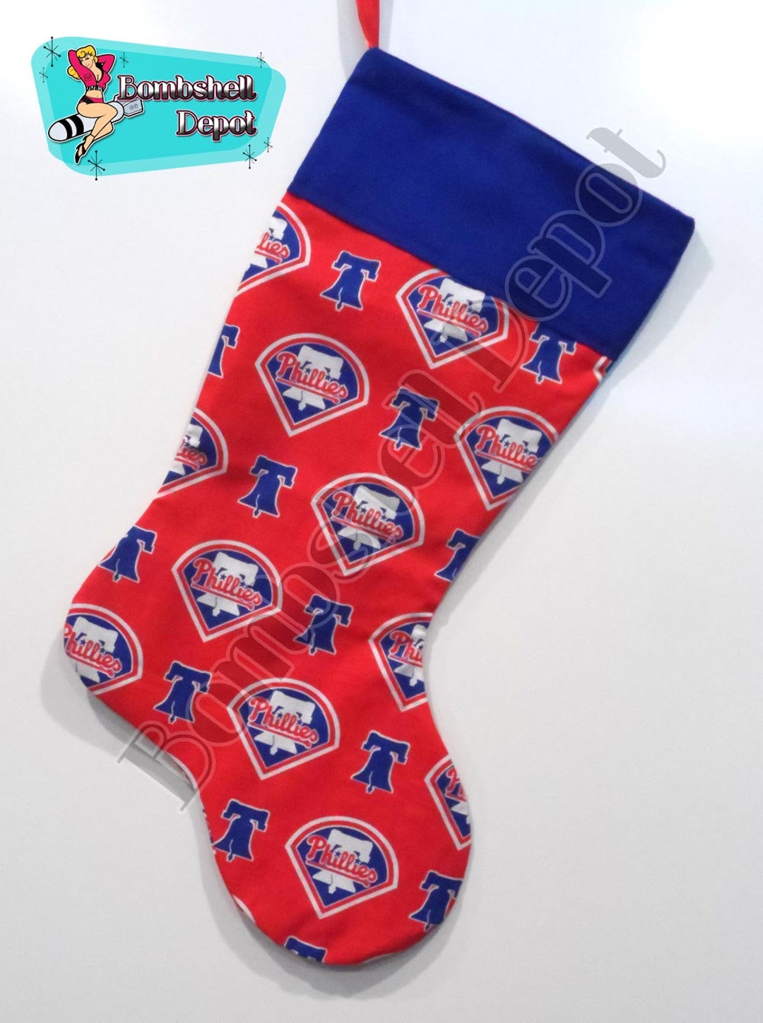 Handmad Phillies Fully Linged Christmas Stocking - Etsy