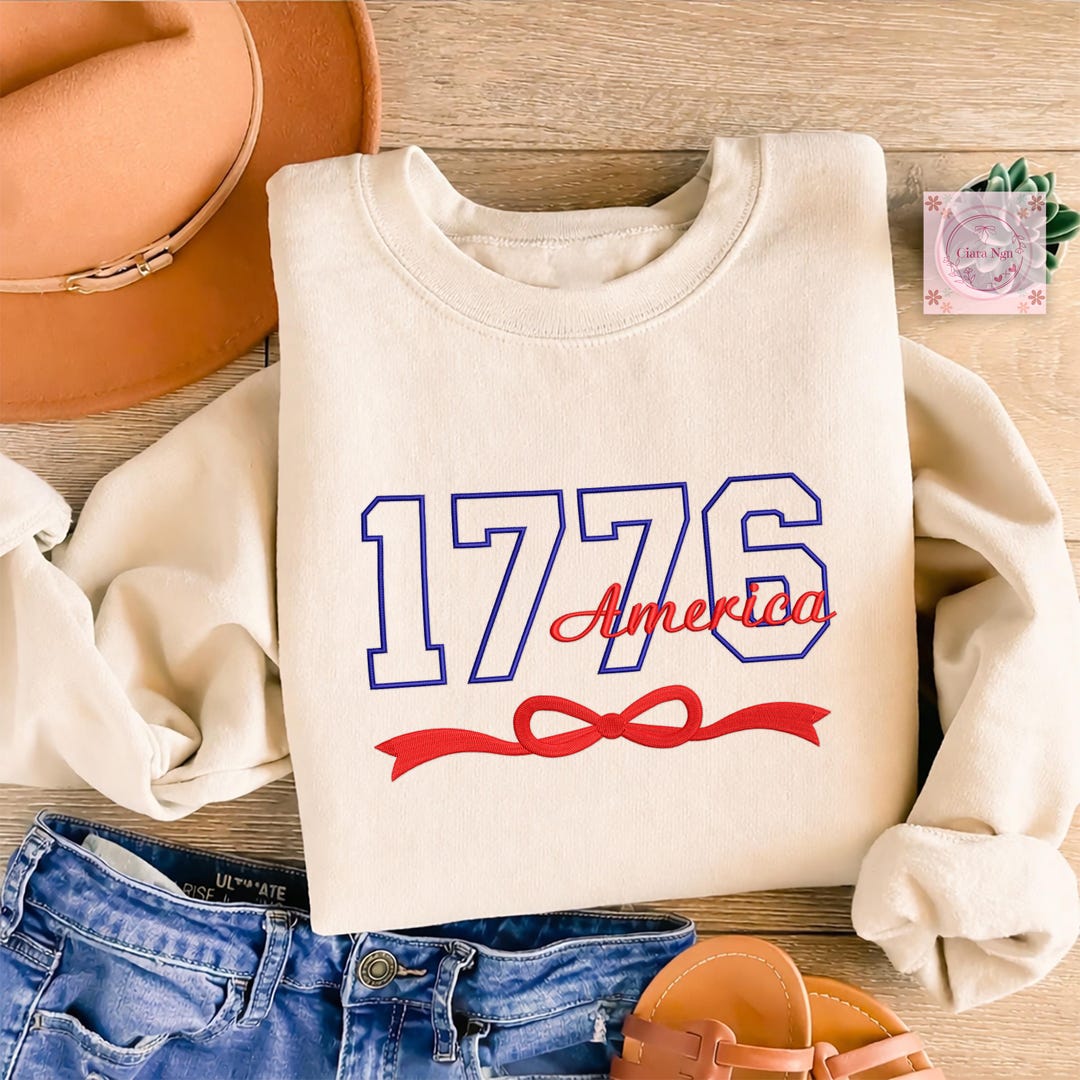 1776 America Embroidery Design, Patriotic Coquette File (digital ...