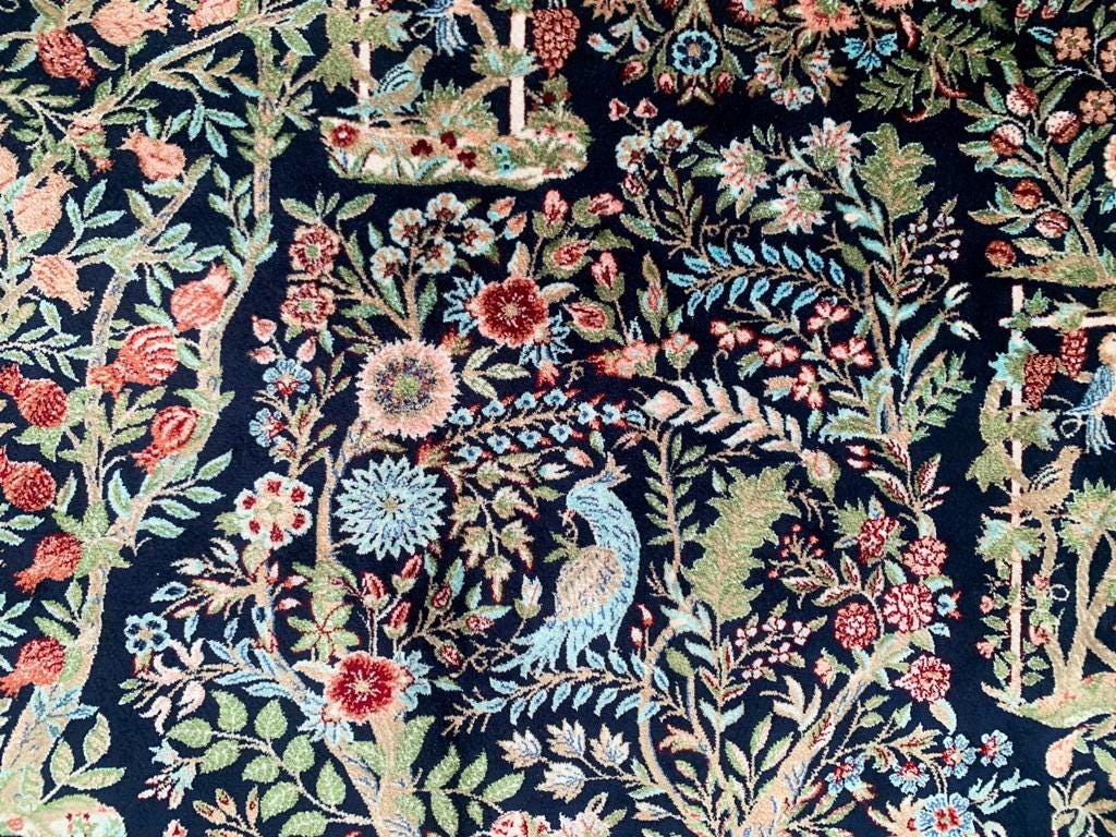 New Modern Rug: Bamboo Silk Pictorial Carpet, Living Room, Floor Mat ...