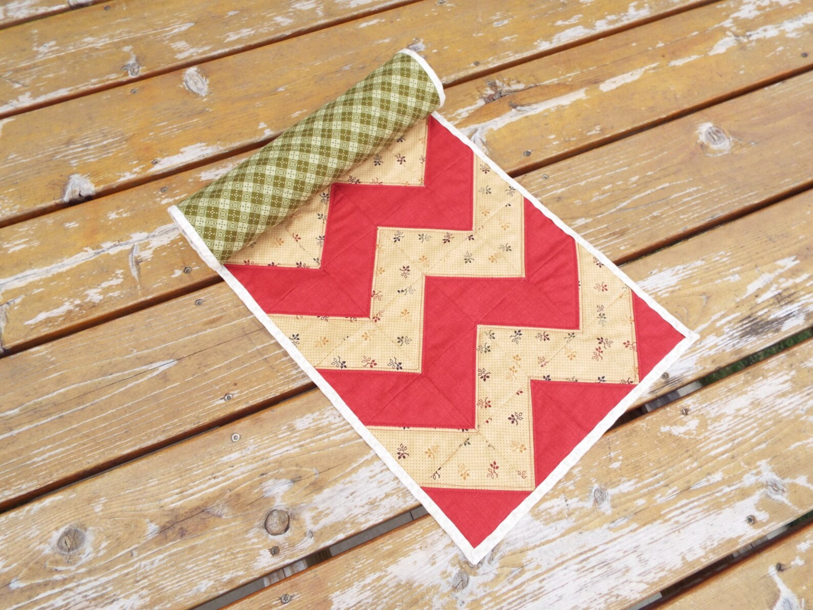 Table Runner, Table Topper, Quilted Table Runner, Primitive Table ...