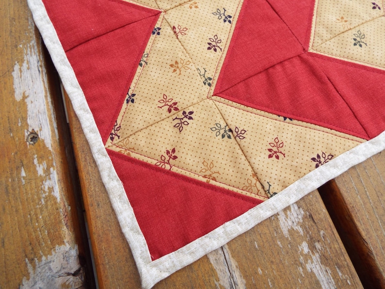 Table Runner, Table Topper, Quilted Table Runner, Primitive Table ...