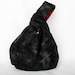 Japanese Knot Bag, Reversible, Project Bag, Red Brick Red, Black ...