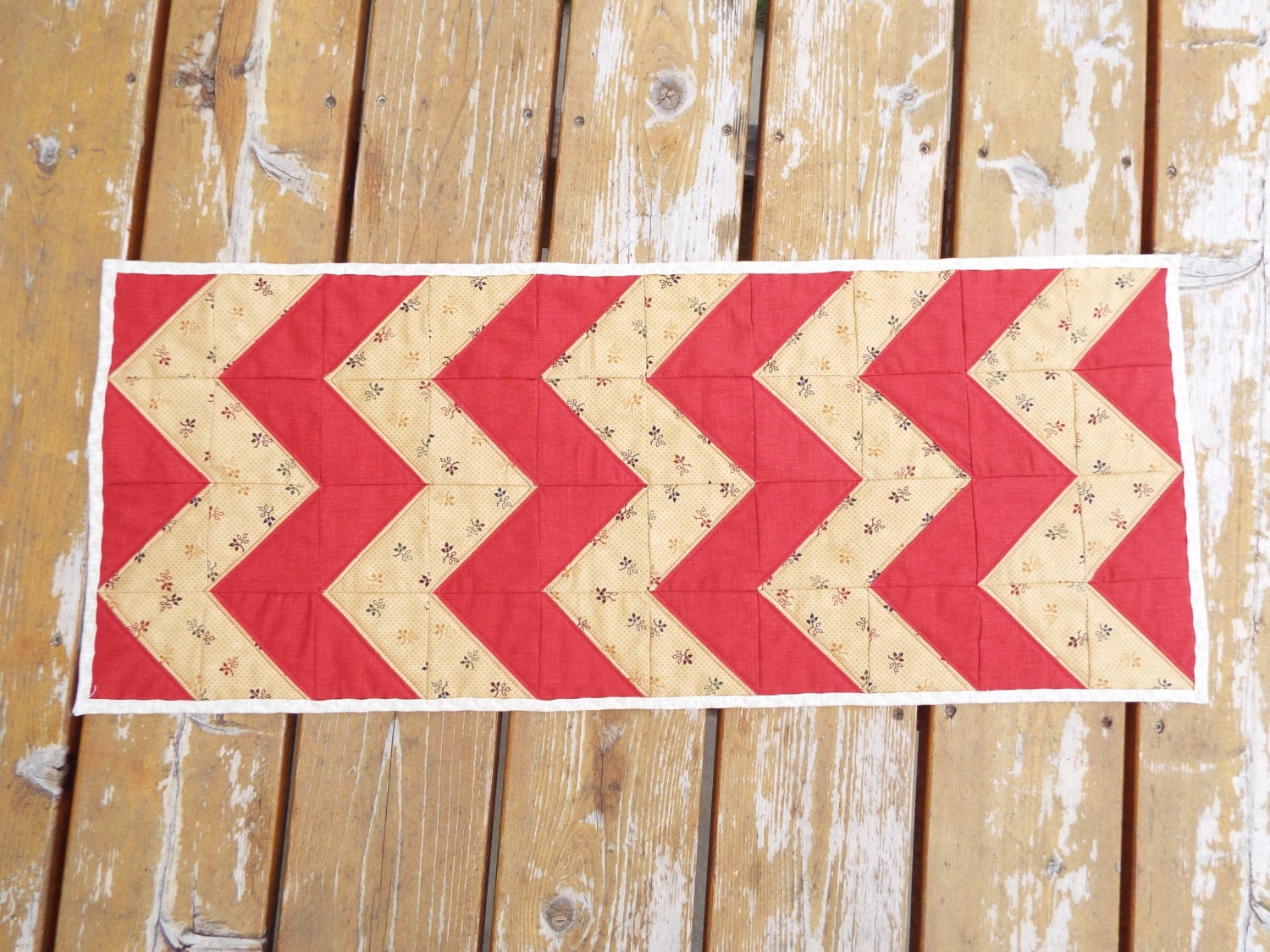 Table Runner, Table Topper, Quilted Table Runner, Primitive Table ...
