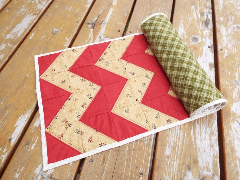 Table Runner, Table Topper, Quilted Table Runner, Primitive Table ...