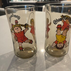 Vintage 1984 Cabbage Patch Kids 5.25” Juice Glasses Set of 2 - Etsy