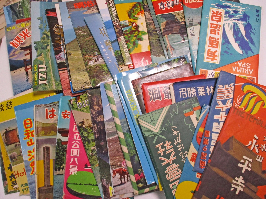 Random 3vintage Japanese Postcard Set Collage Paper Ephemera - Etsy