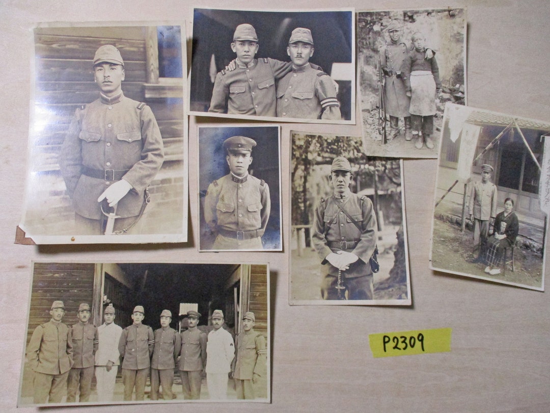 1900 - 40s Lot 7japanese Vintage Photo Black White Paper Ephemera P2309 - Etsy